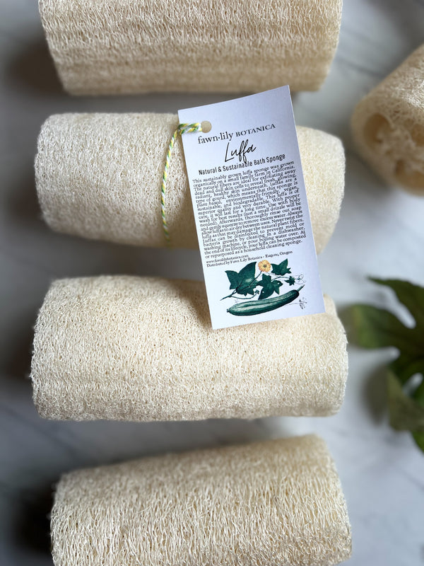Luffa Bath Sponge USA Sustainably Grown | Fawn Lily Botanica